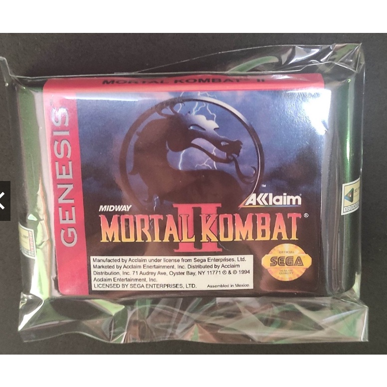 Jogo Mortal Kombat ll 2 Importada, Game, Fita, Cartucho Sega Mega drive! | Shopee Brasil