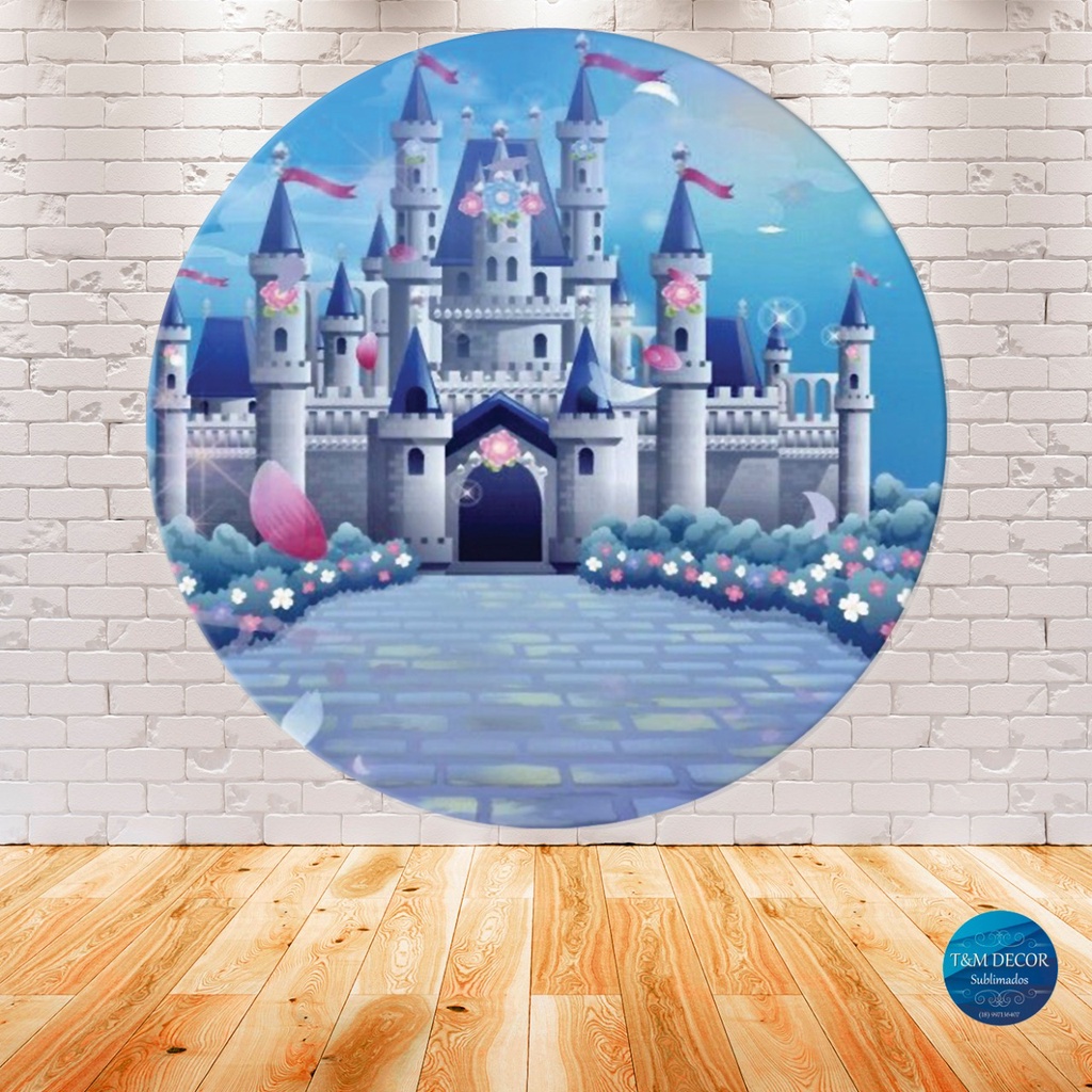 Painel de festa em tecido sublimado 1,50m Castelo 02 | Shopee Brasil