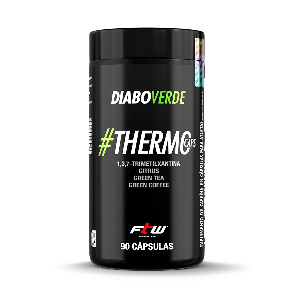 Fitoway Diabo Verde #Thermocaps - Cafeína Em Pote com 90 Cápsulas - FTW ...