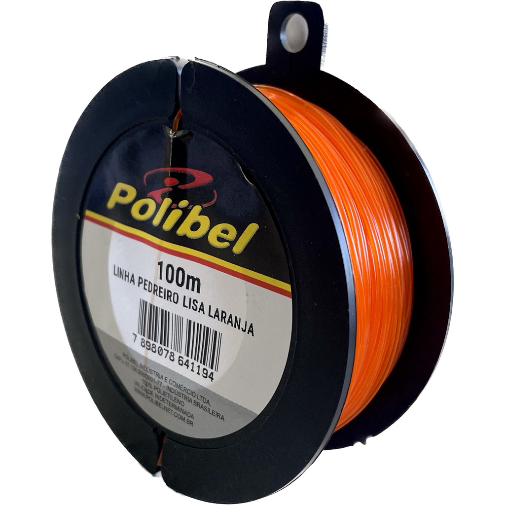 Linha de Pedreiro Laranja 100mt Lisa Polibel | Shopee Brasil