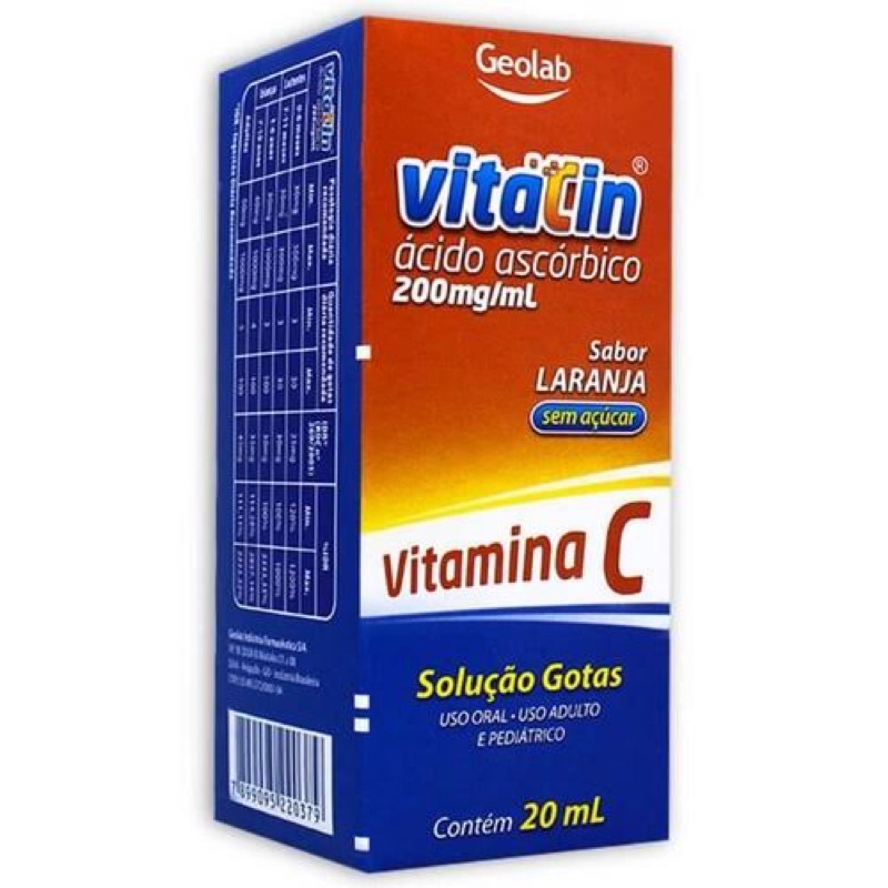 Vitamina C Gotas 200mg/ml 20ml | Shopee Brasil