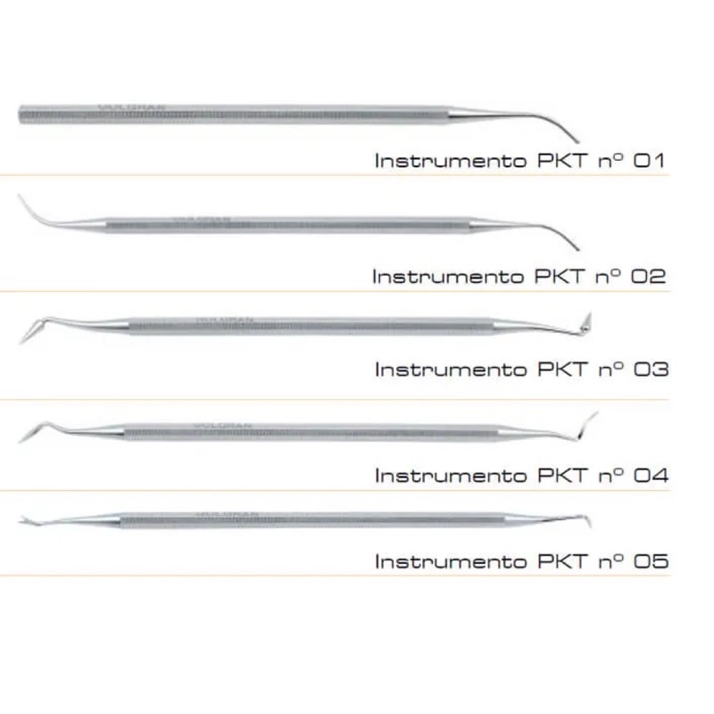 Kit Esculpidor P. K.T - Jogo c/ 5 Peças - Intrumentais/Odontologia/PKT ...