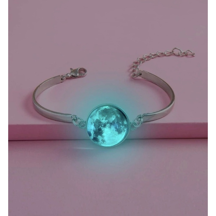 Pulseira Lua Delicada Brilha No Escuro Nebulosa | Shopee Brasil