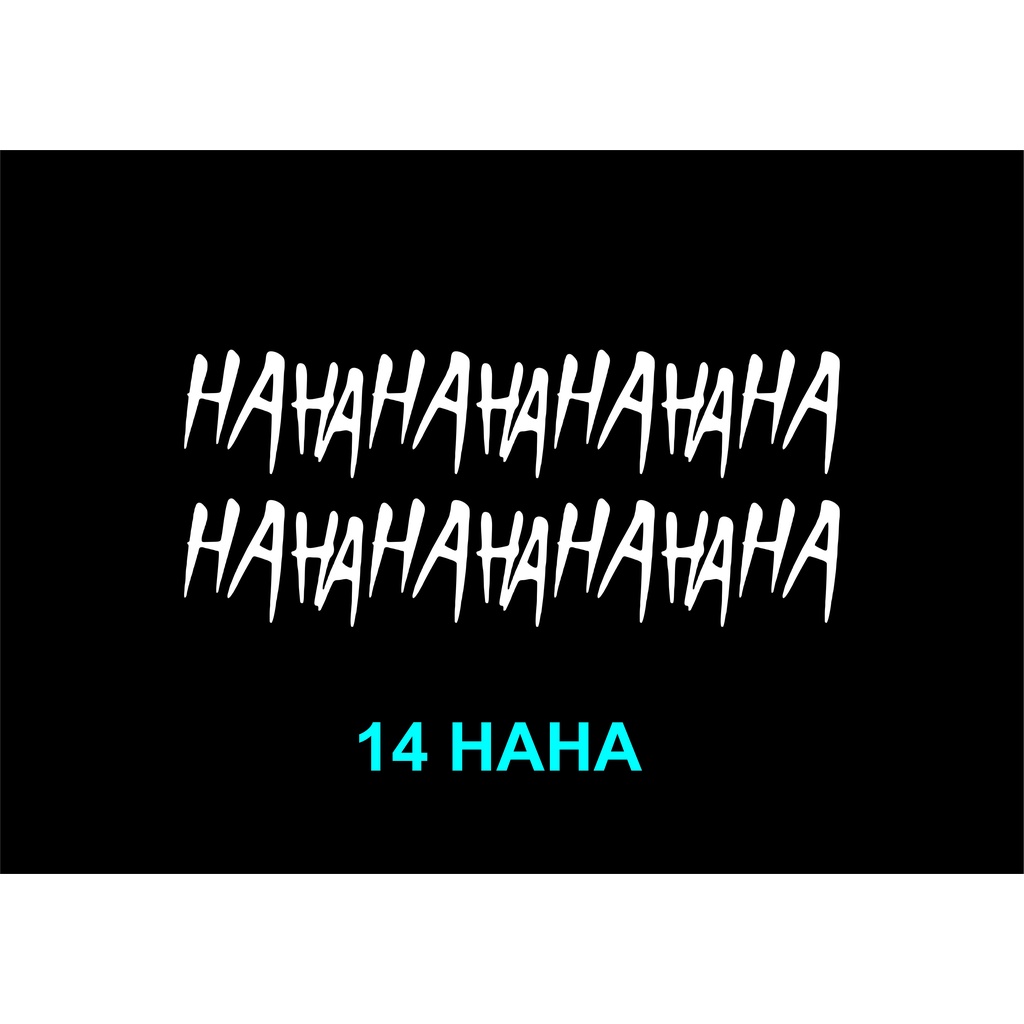 Kit Adesivo Haha haha Com 14 Ha | Shopee Brasil