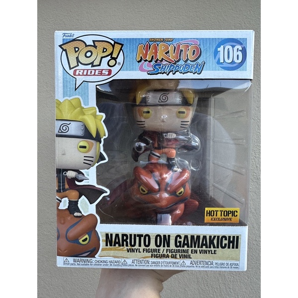 Funko pop! Naruto shippuden- Naruto On Gamakichi #106 hot topic ...