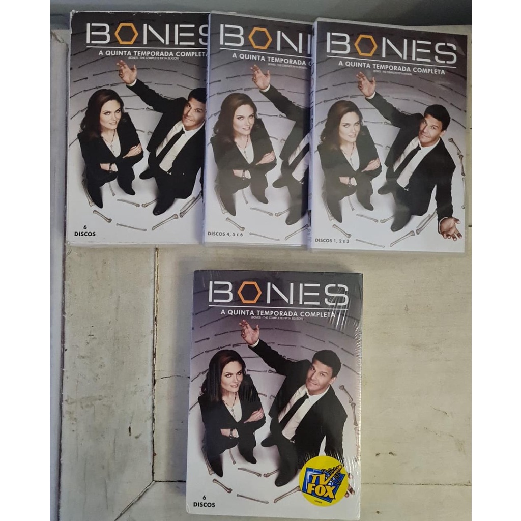 BOX DVD Bones - A Quinta Temporada Completa em Seis Discos Originais-Fox | Shopee Brasil