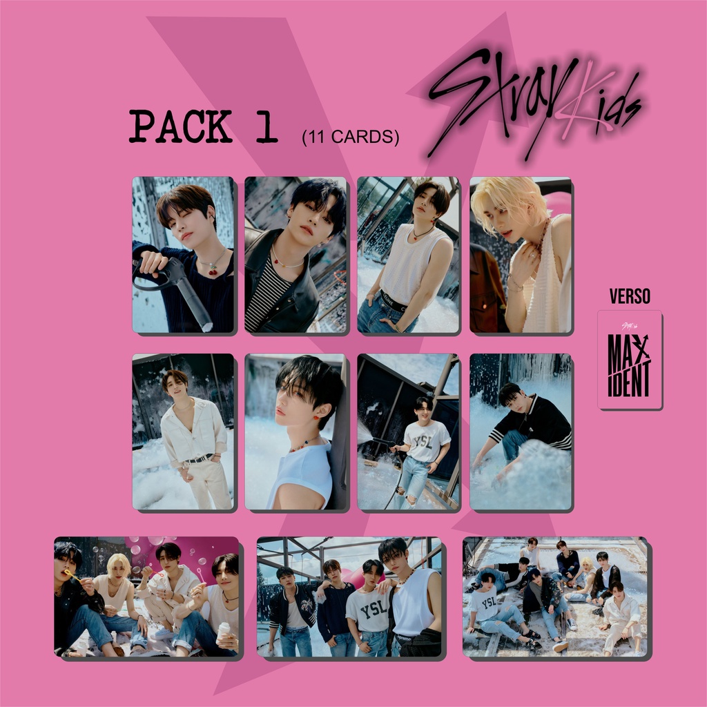 Stray Kids Maxident Case 143 - Photocards Fanmade | Shopee Brasil