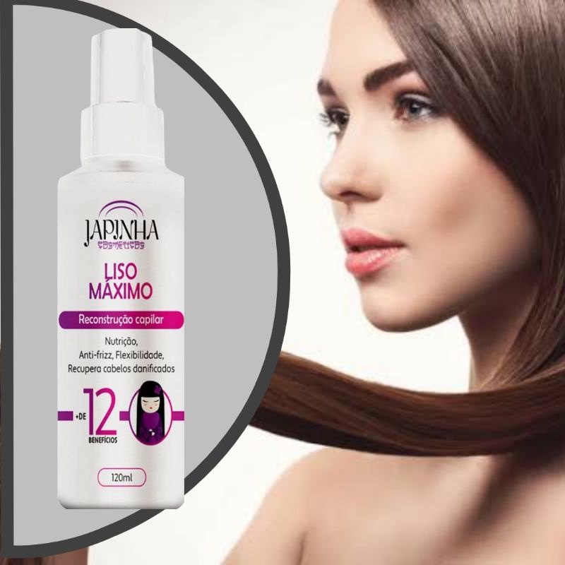 Protetor Térmico Japinha Liso Máximo 120ML | Shopee Brasil