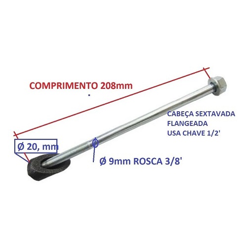 Parafuso Expander Chanfrado Com Bucha 21mm MODELO Monark , Caloi e ...