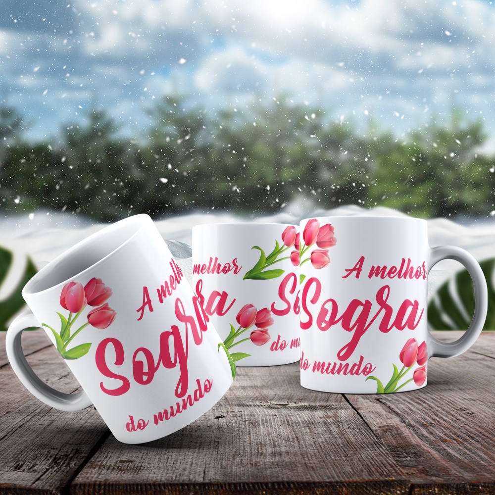 Caneca Personalizada Sogra Sogro Poecelana Com Nome e Foto | Shopee Brasil