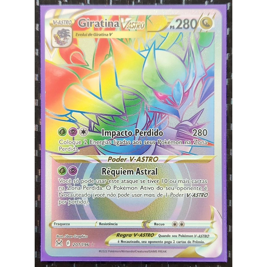 Carta Pokemon Giratina-V-ASTRO (201/196) EE11 - Escorrega o Preço