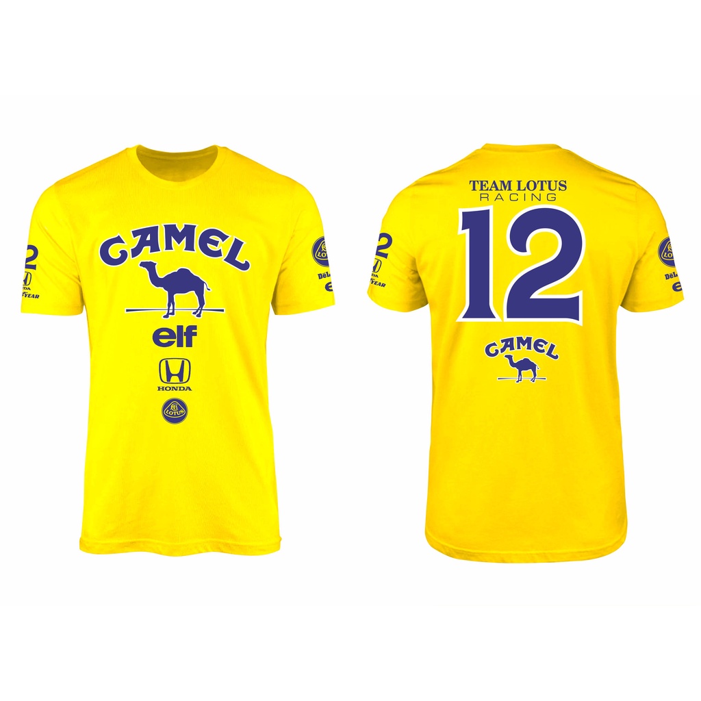 Camisa Camel Formula 1 Retrô 80s Lotus Senna 12 | Shopee Brasil
