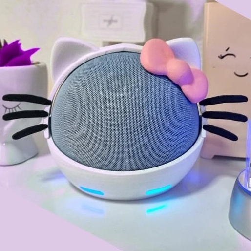 Capa Temática, Skin Decorativa, Suporte Amazon Alexa Echo Dot 4, Echo ...