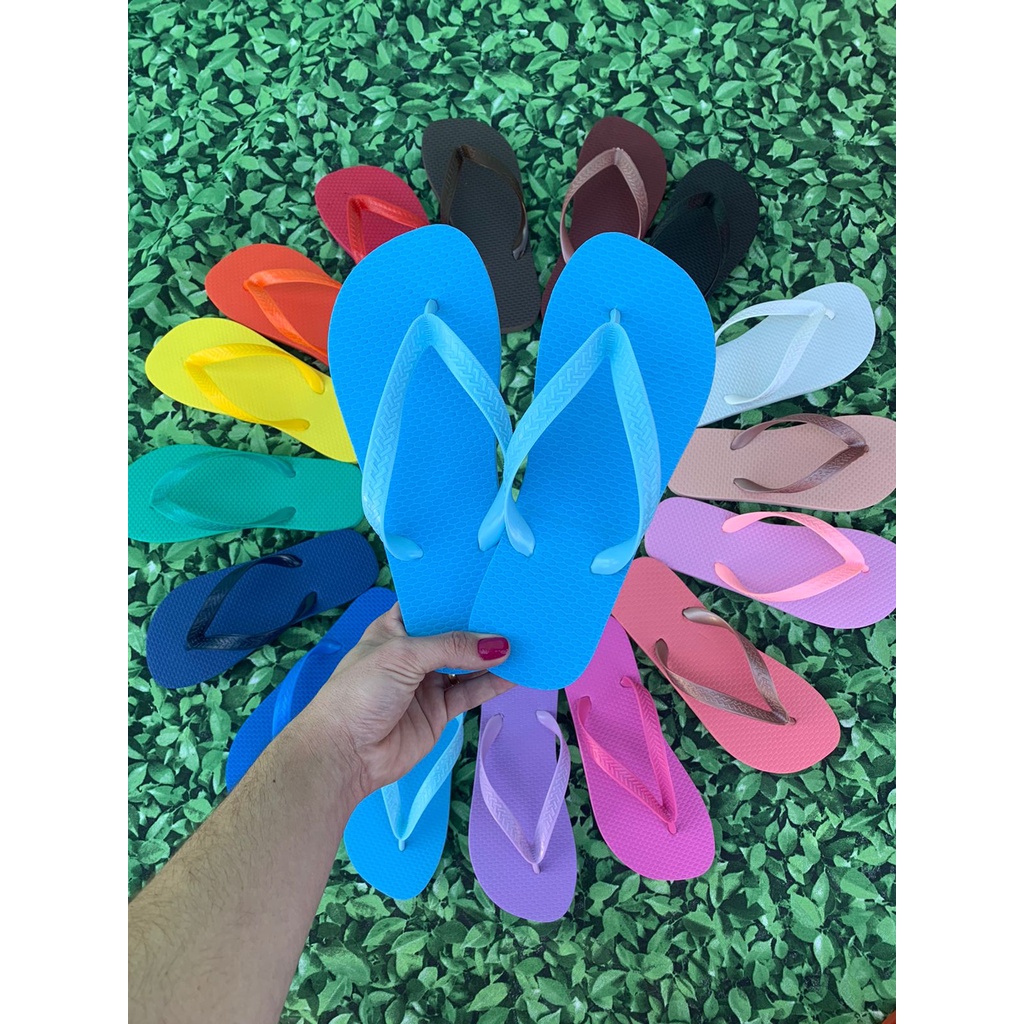 Lote 30 pares de Chinelo Modelo Tradicional Mescla - COLORS (excelente ...