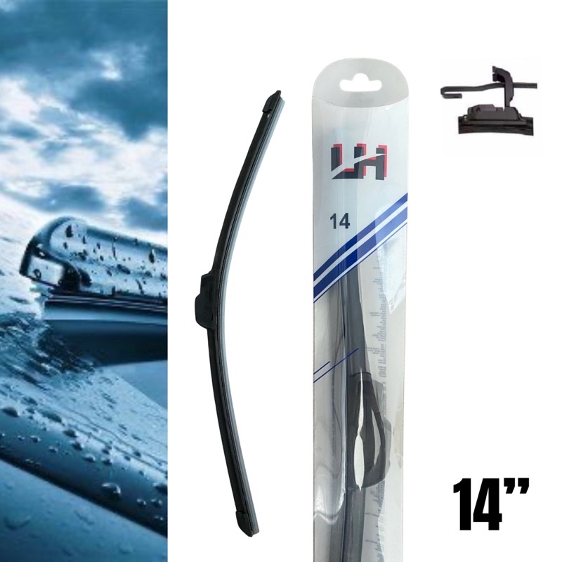 Palheta Limpadora de Silicone para Para-brisa encaixe Tipo Gancho 14 Polegadas | Shopee Brasil