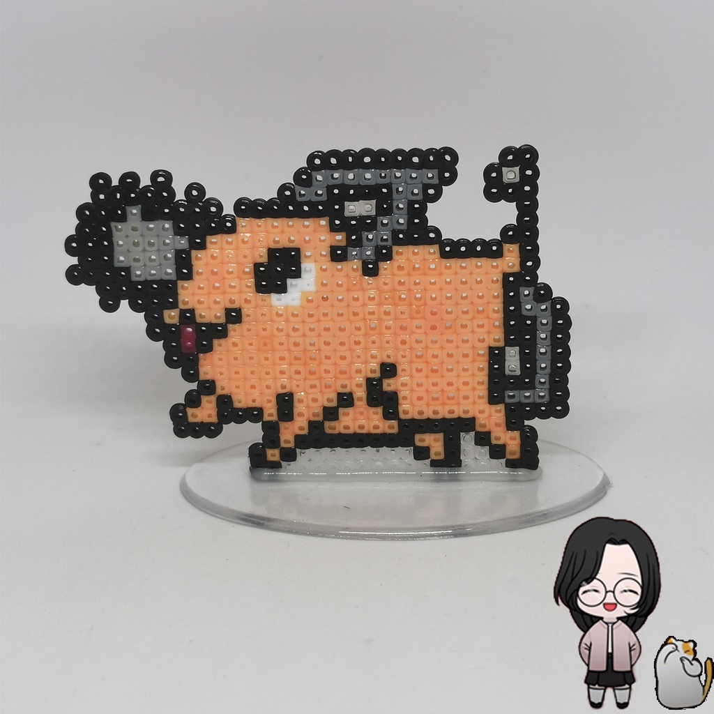 Pochita (Chainsaw Man) Totem - Pixel Art / Hama Beads | Shopee Brasil