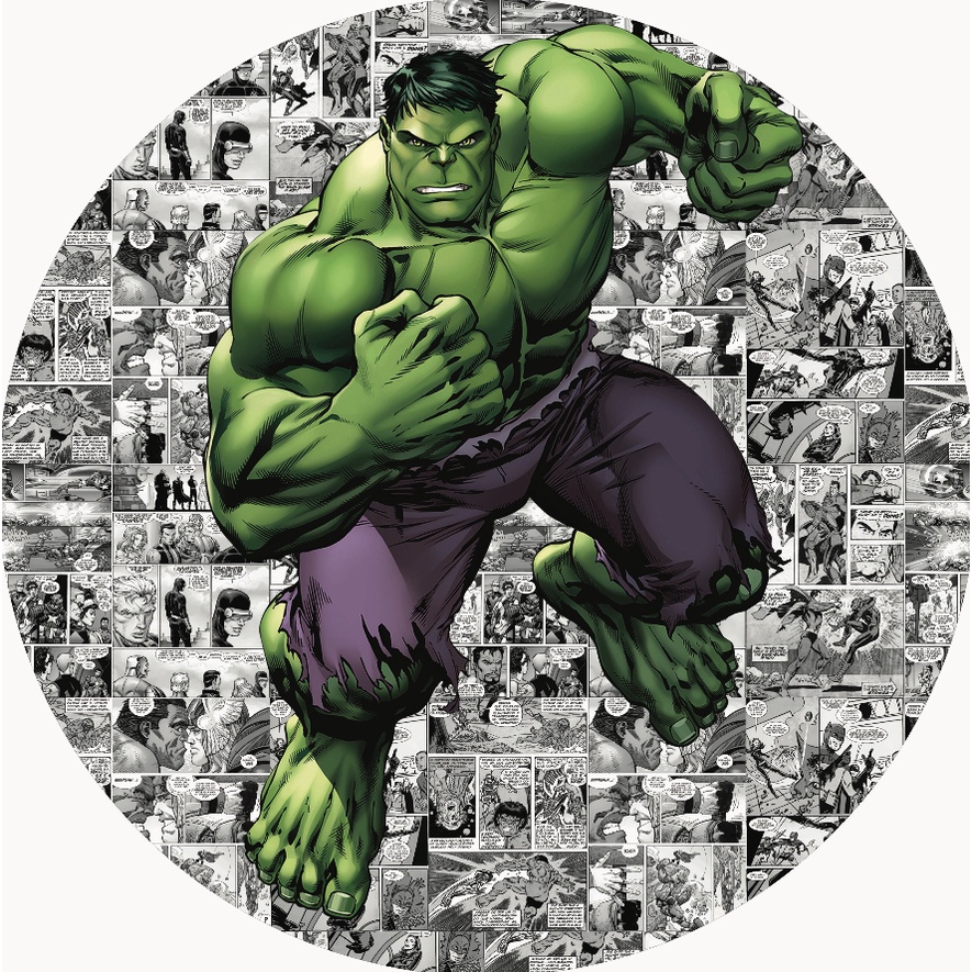 Painel de Festa Redondo Hulk em Tecido C/elástico Sublimado 3D | Shopee Brasil