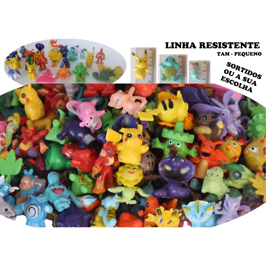 Pokémon - Kit 48 Miniaturas Sem Repetições ENCAPSULADOS - (Variados ou ...