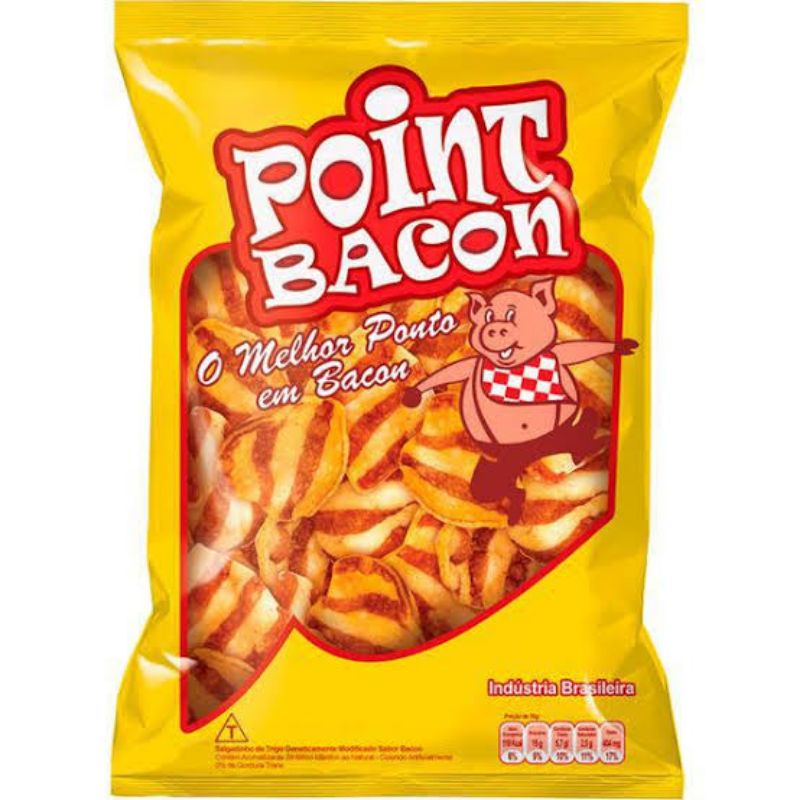 Salgadinho Pelet Point Bacon 60grs fardo c/10 | Shopee Brasil