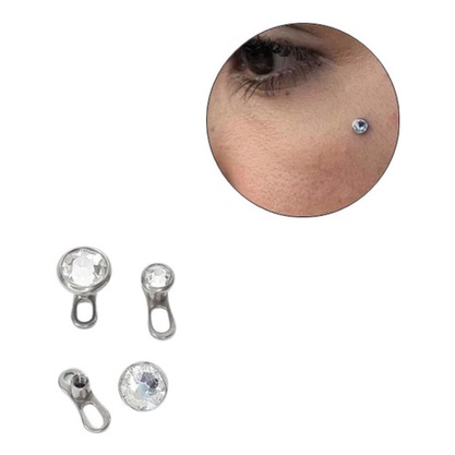 Dermal Inteiro Titânio Pedra Branca (Micro-Dermal) 1 und | Shopee Brasil