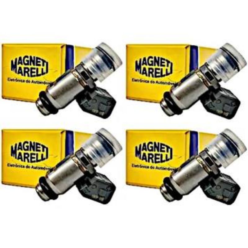 Kit 4 Bicos Injetores Fiesta Ka Zetec Rocan Gasolina Magneti marelli ...