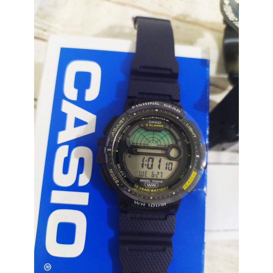 Relógio Casio Fishing Gear - WS 1200 - Perfeito para a pesca! | Shopee ...