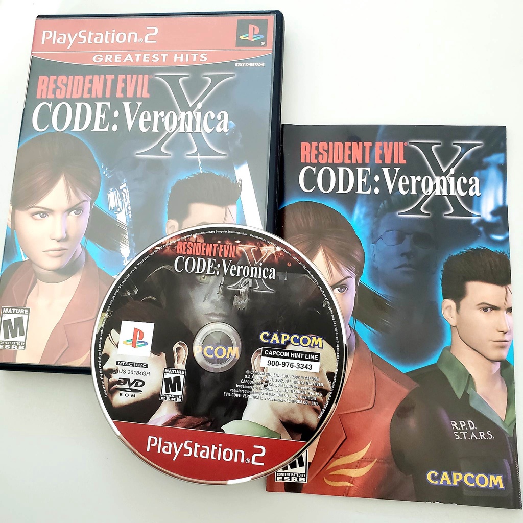 Resident Evil Code Veronica Original Playstation 2 PS2 | Shopee Brasil