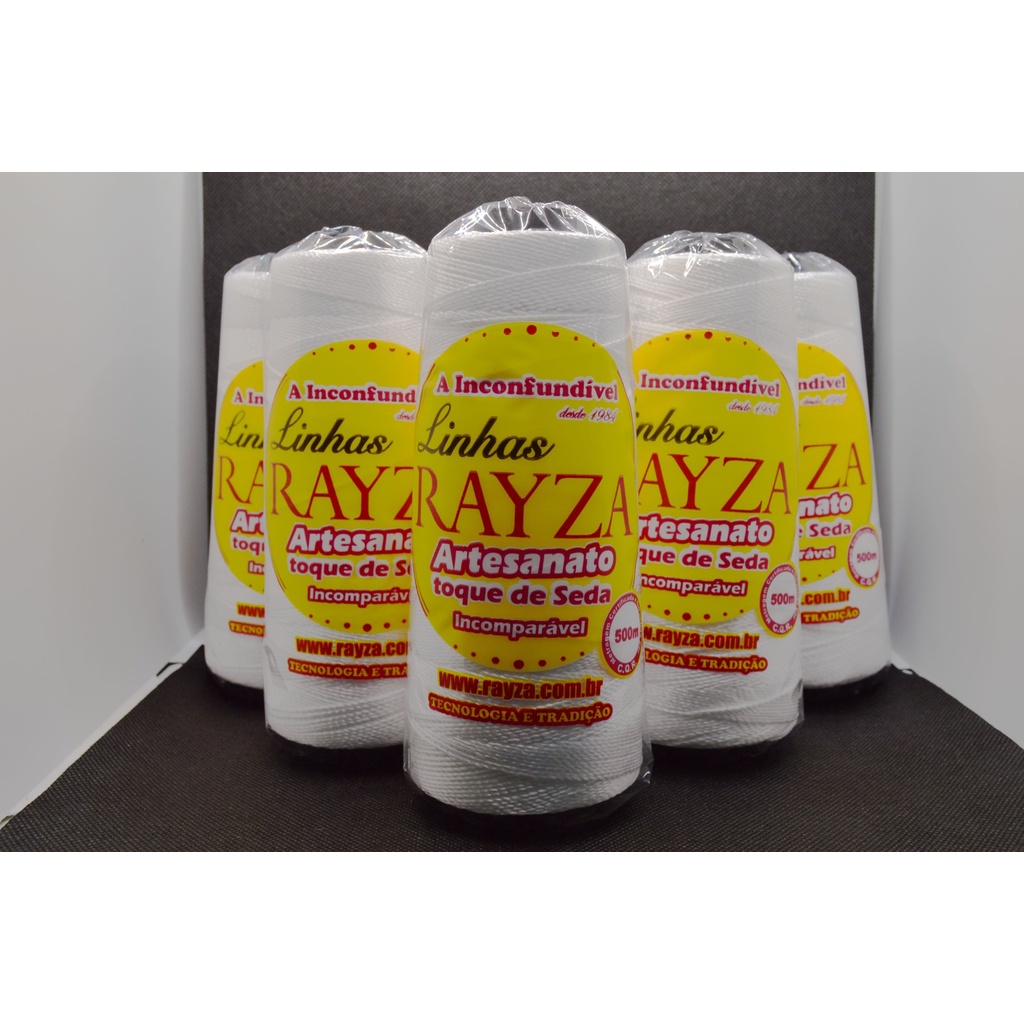 Linhas Rayza Artesanato 98001 Branco Pack 5 Un. | Shopee Brasil
