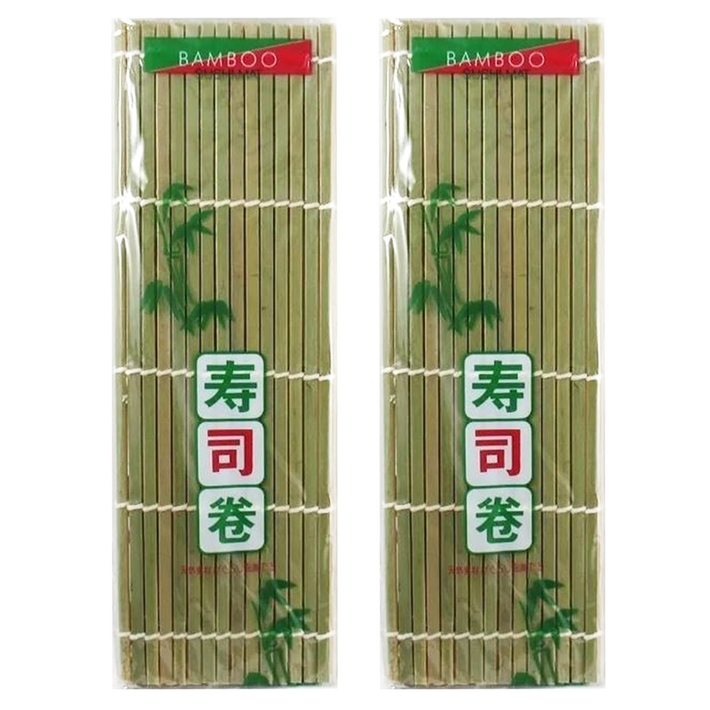 2 Esteira Importada Profissional de Bambu para Enrolar Sushi Sudarê ...