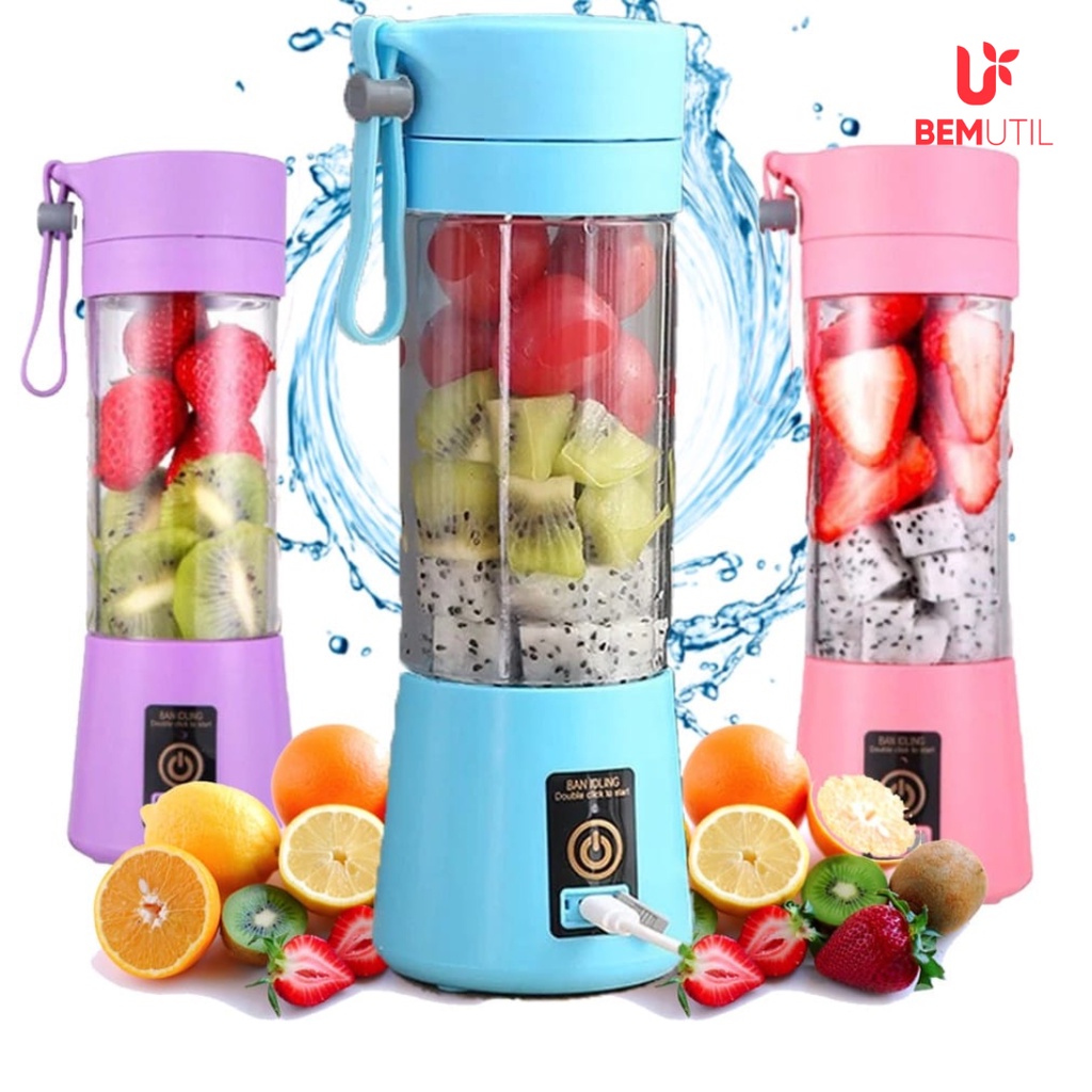 Mini Liquidificador Portátil Shake 6 Laminas + Cabo USB ENVIO pode escolher a cor | Shopee Brasil