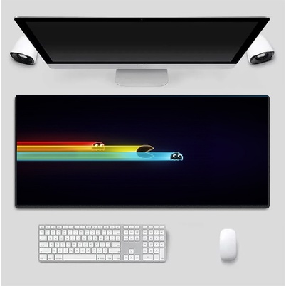 mouse pad 90x40 couro sintético Pac man | Shopee Brasil