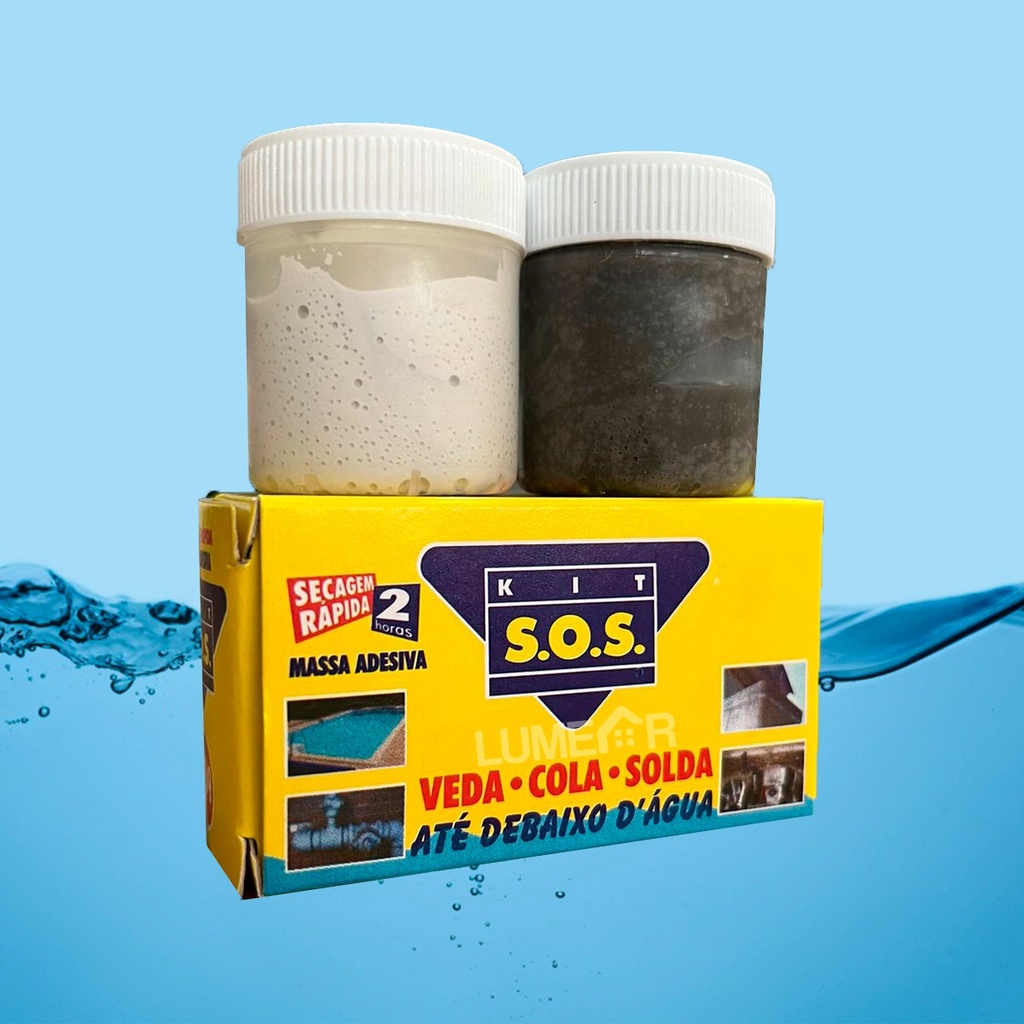 Cola Massa Kit SOS Epoxi - 100g | Shopee Brasil