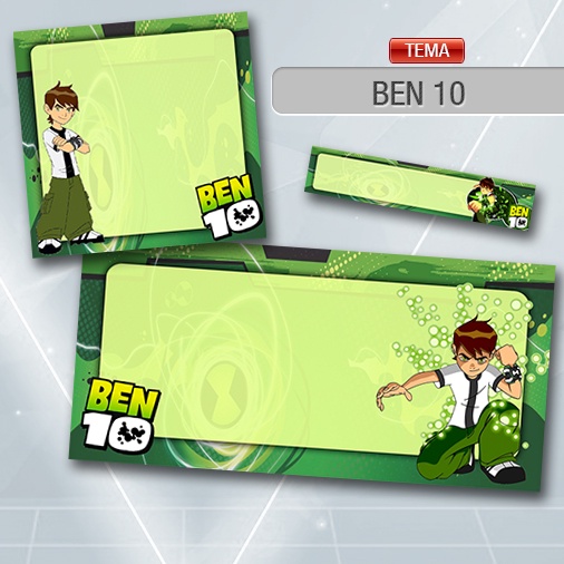Etiqueta Escolar Personalizada - BEN 10 | Shopee Brasil