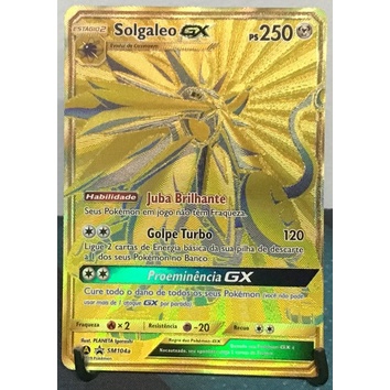 Solgaleo GX Gold - Carta Ultrarara - Coleção Secreta/Clássica de ...