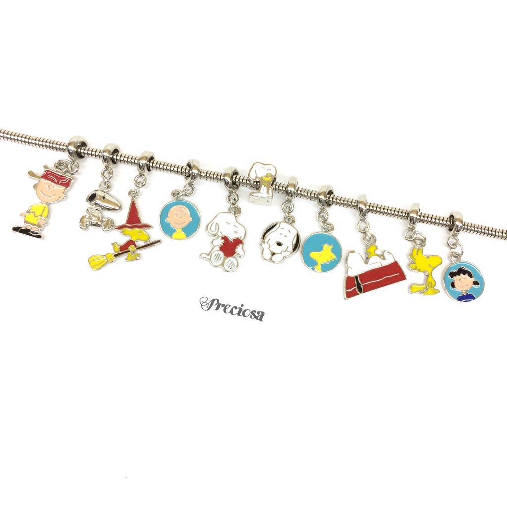 Berloque snoopy e sua turma/pandora/peanuts/pingente | Shopee Brasil