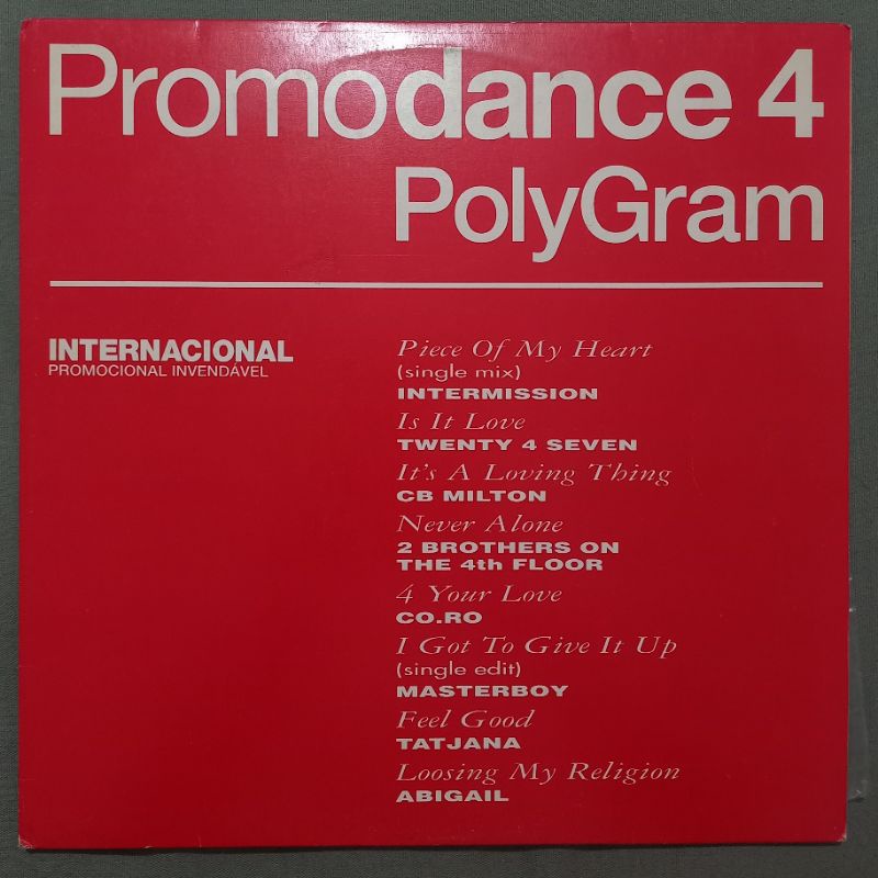 Disco de Vinil LP Promodance 4 Polygram Toco Internacional | Shopee Brasil