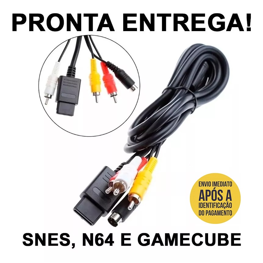 Cabo Av S-video Nintendo 64 N64 Super Nintendo Snes Gamecube | Shopee ...