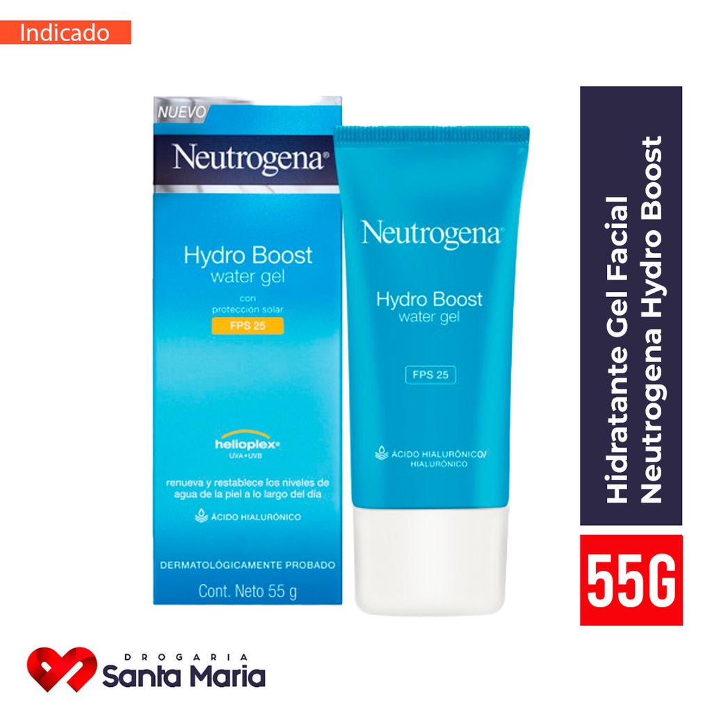 HIDRATANTE FACIAL NEUTROGENA HYDRO BOOST WATER GEL FPS 25 55G | Shopee Brasil