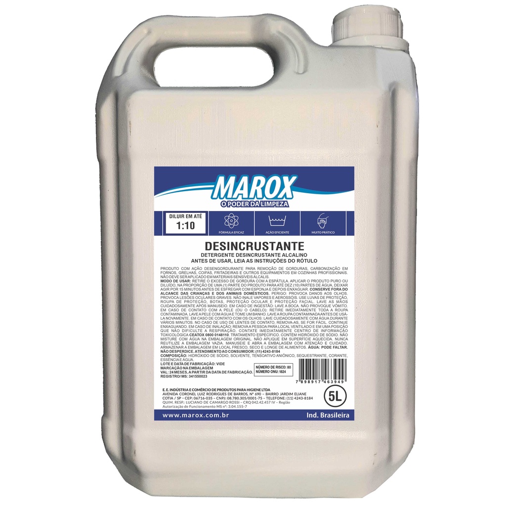 Desincrustante Limpa Chapa Grelha Forma Forno Concentrado | Shopee Brasil