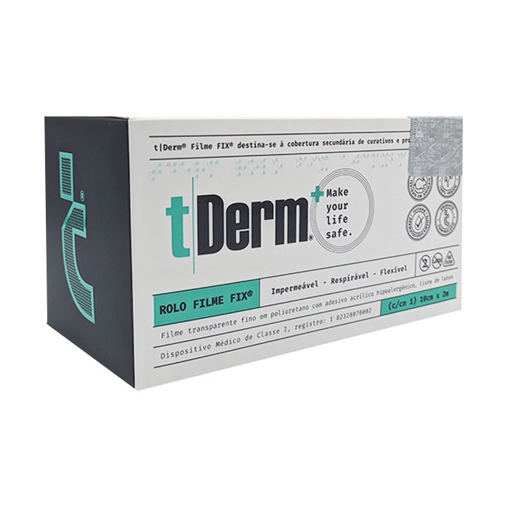 T Derm Rolo Filme Fix 10cm x 2m - Tropical Derm® | Shopee Brasil
