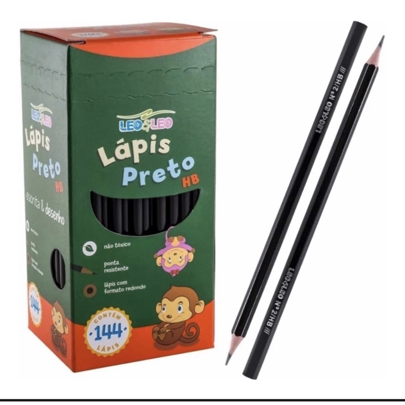Lápis Grafite Caixa de Lápis Leo&Leo Grafite Preto HB 2 - 10 unidades ... Lápis Grafite Caixa de Lápis Leo&Leo Grafite Preto HB 2 - 10 unidades ...