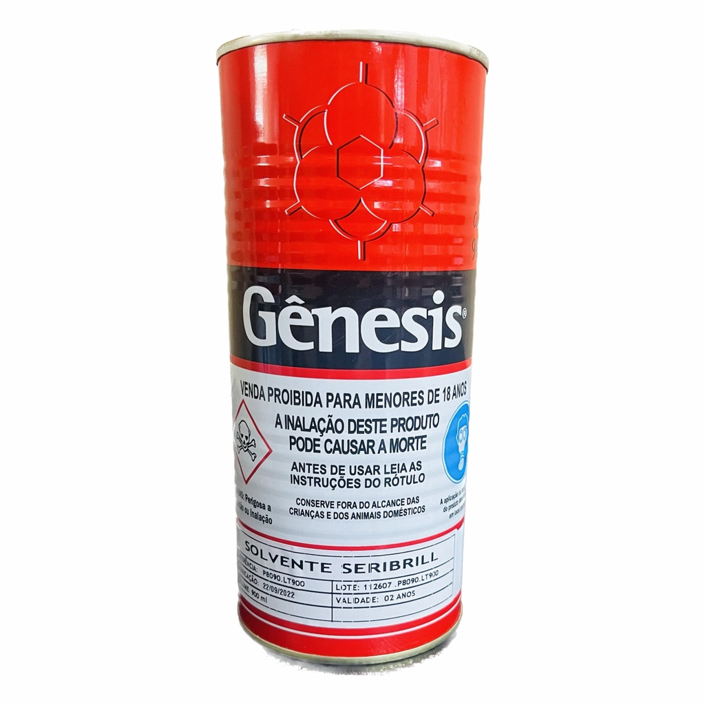 TINTA SERIBRILL RETARDADOR E SOLVENTE 900ML - GENESIS | Shopee Brasil
