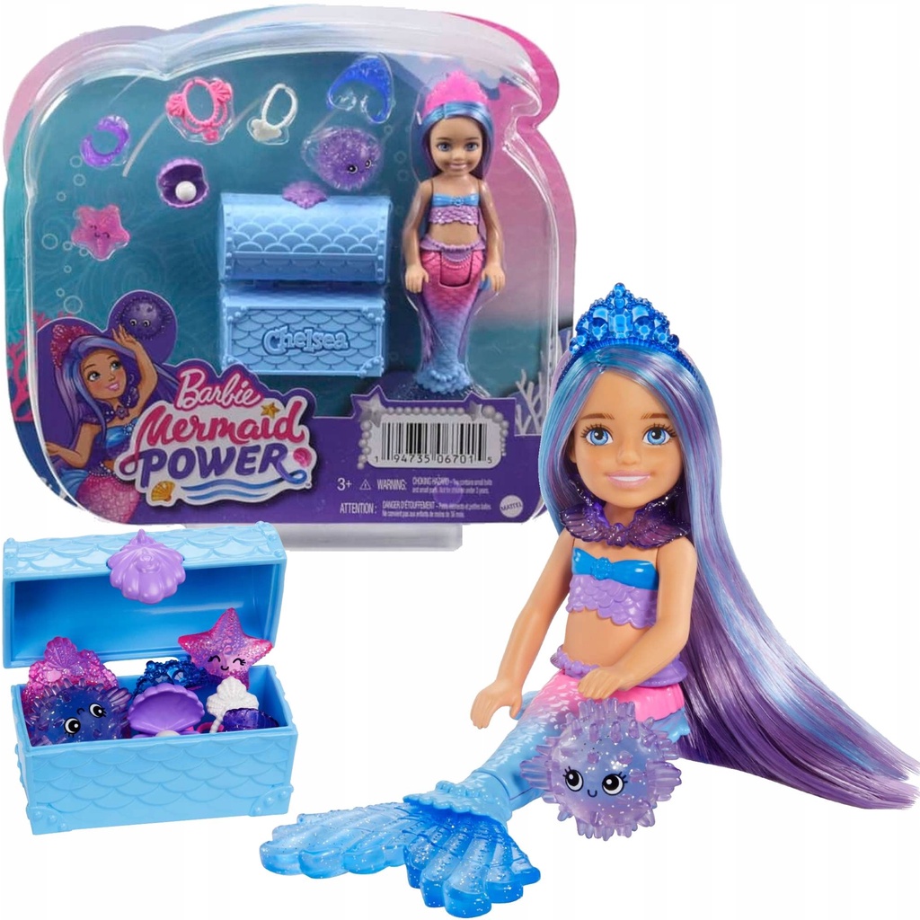 Boneca Barbie Mermaid Power Chelsea HHG57 - Mattel | Shopee Brasil