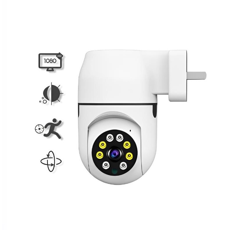 Câmera Tomada Wi-fi facilidade na instalação - Interna Yoosee | Shopee ...