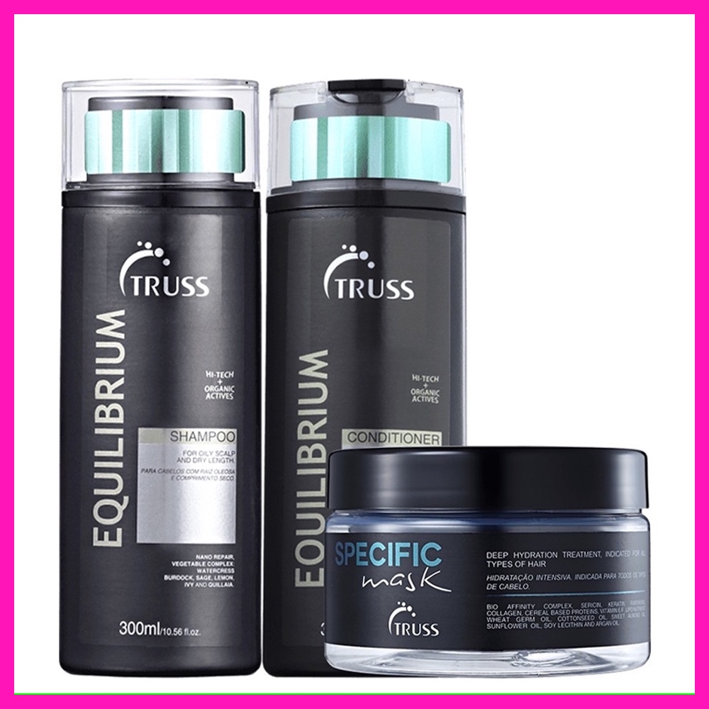 Truss Kit Equilibrium + Specific Mask (Shampoo e Condicionador 300ml ...