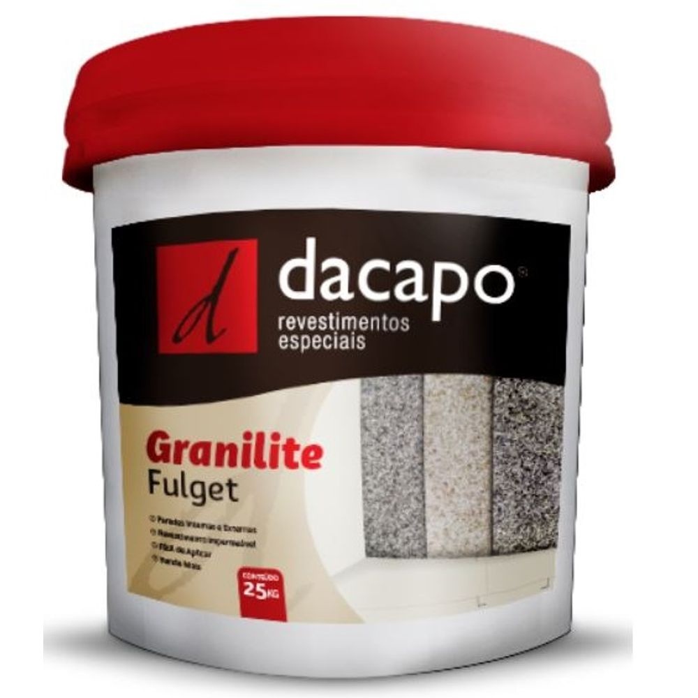 Granilite Fulget 25Kg Bege Balde Dacapo | Shopee Brasil