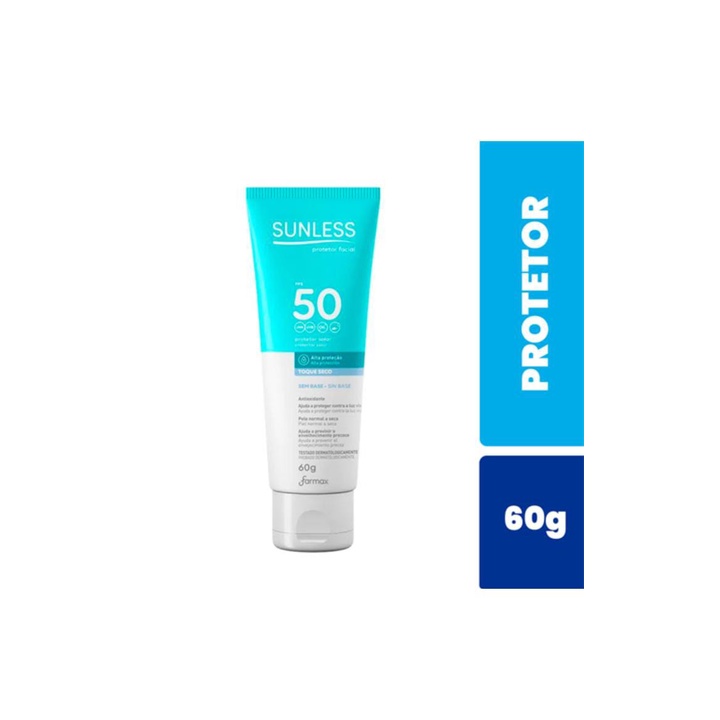 Protetor Facial Fps50 Sem Cor Sunless 60g - Envio Rápido | Shopee Brasil