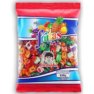 Bala Dimbinho Mastigável-kit C/2 Pacotes De 600g - Dimbinho | Shopee Brasil