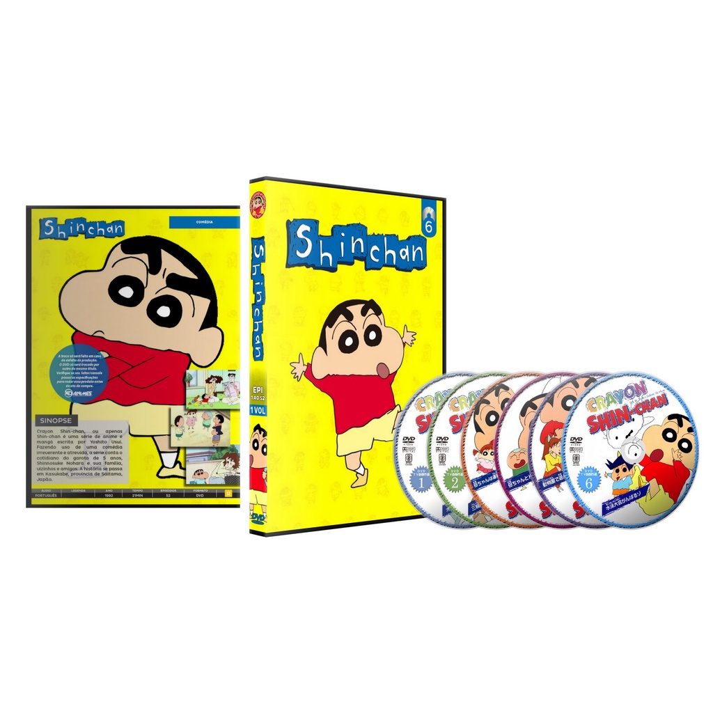 Dvd Anime Crayon Shin Chan Série Completa Dublado | Shopee Brasil