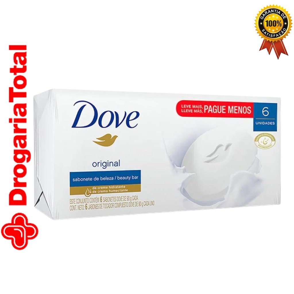 Sabonete Dove Original Pack Com 6 Unidades | Shopee Brasil